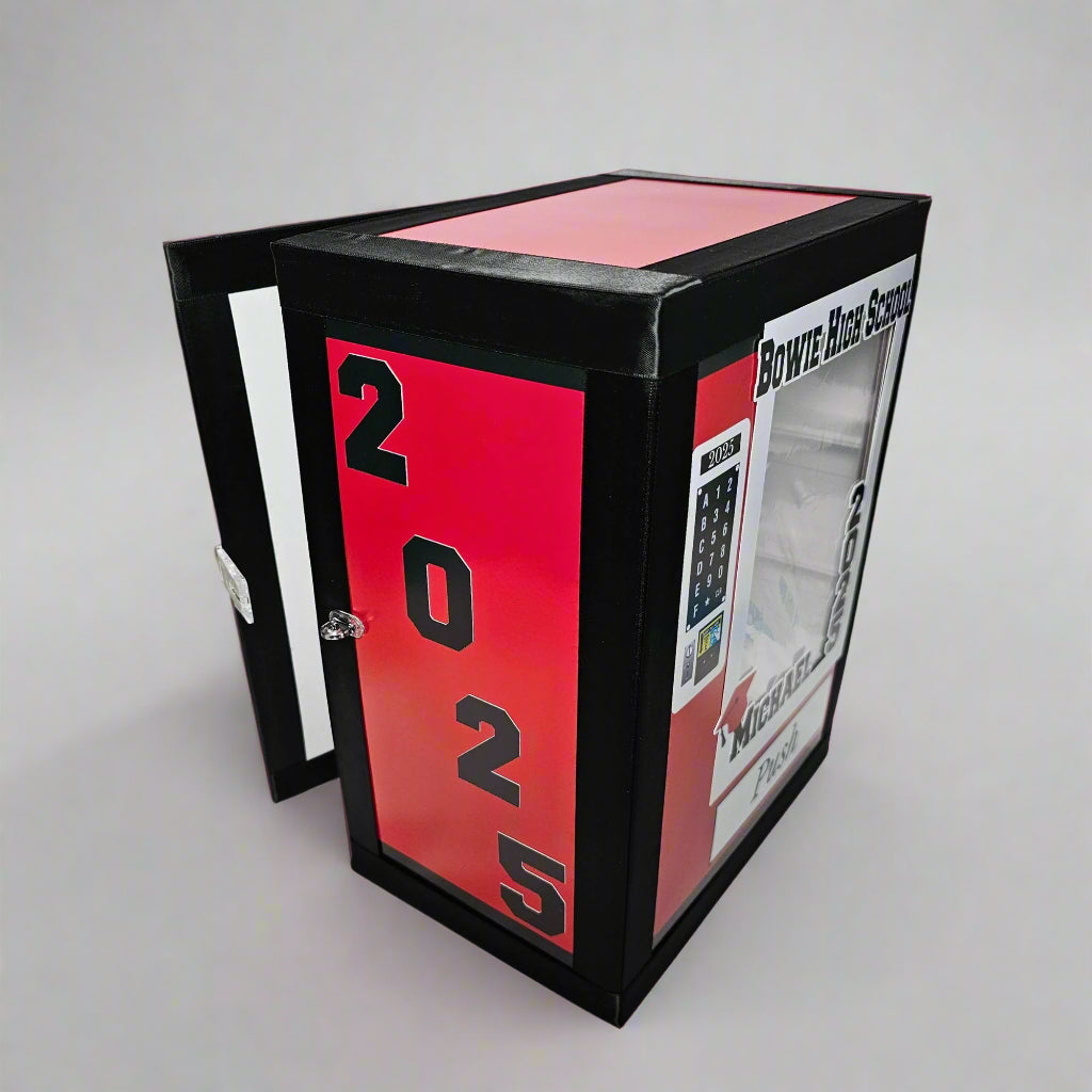 Graduation Vending Machine Gift Box - Red, Black | Nepheryn Party