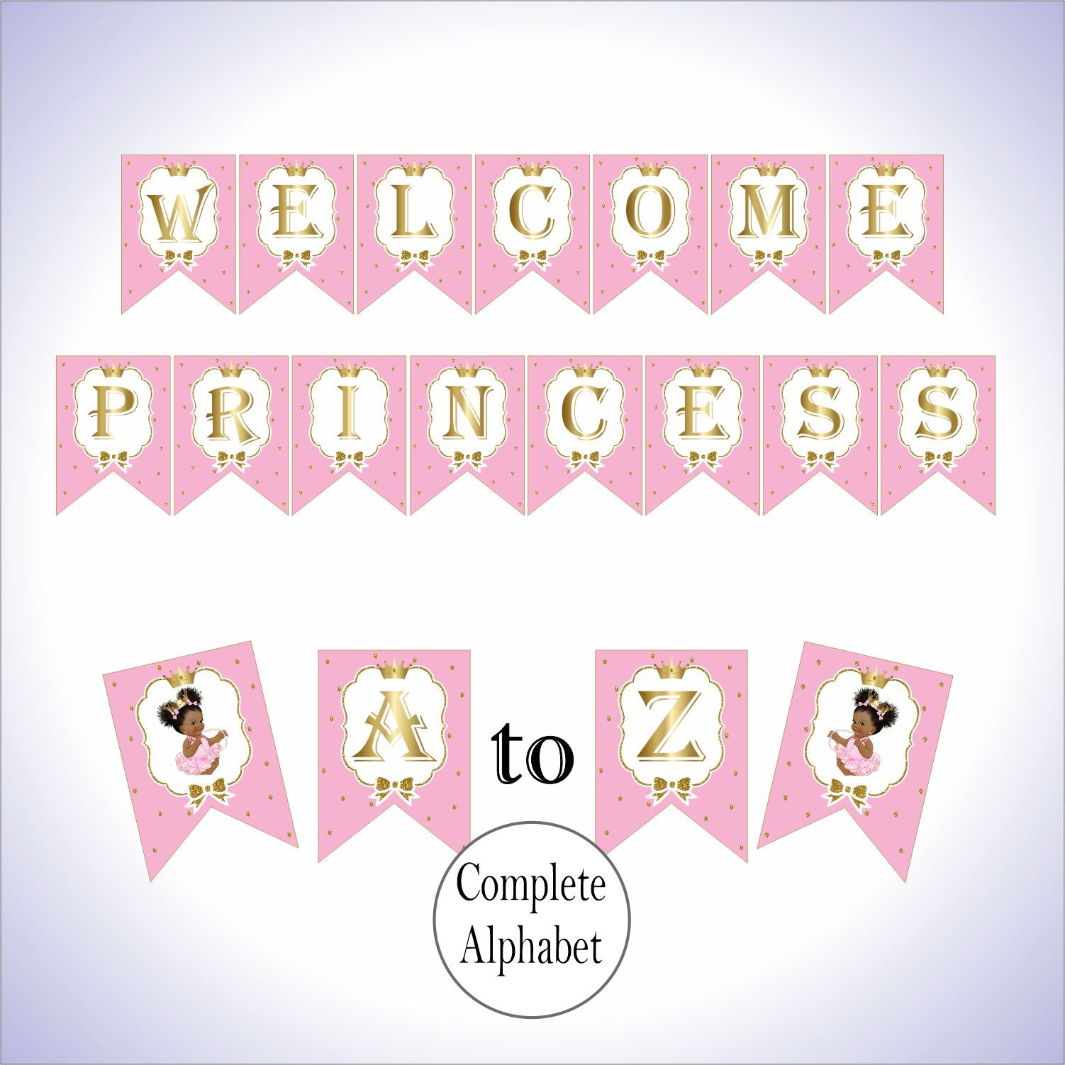 Princess Birthday Banner Printable