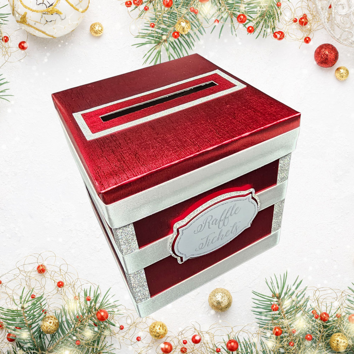 Christmas Raffle Ticket Box | Nepheryn Party