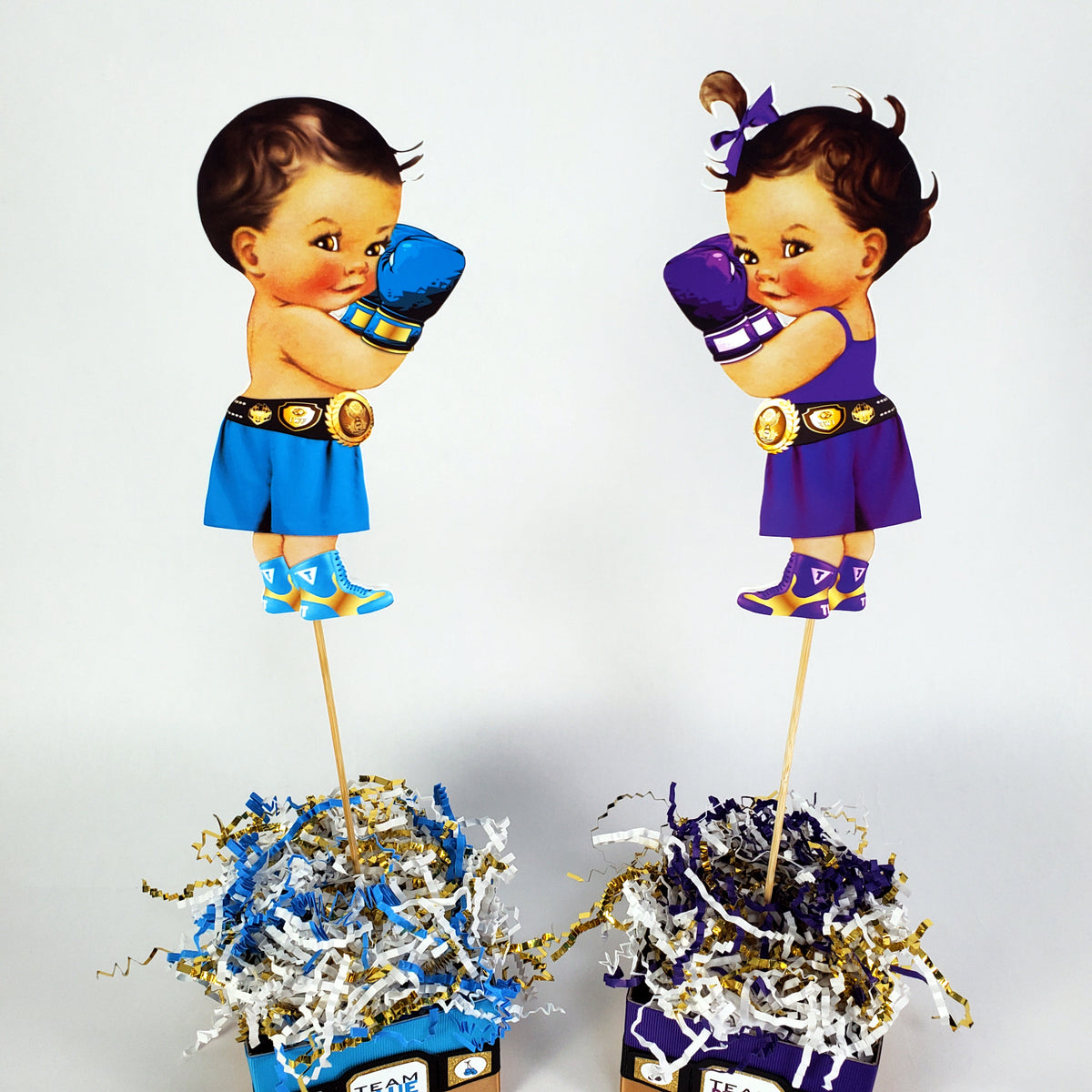 Boxer Baby Gender Reveal Centerpieces | Nepheryn Party