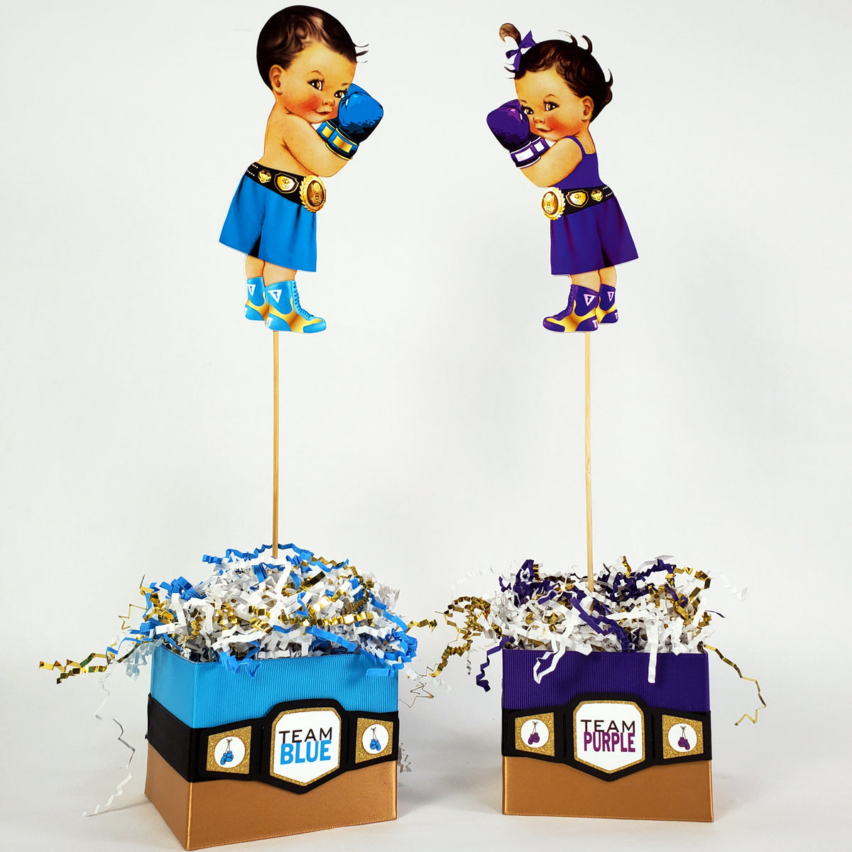 Boxer Baby Gender Reveal Centerpieces | Nepheryn Party